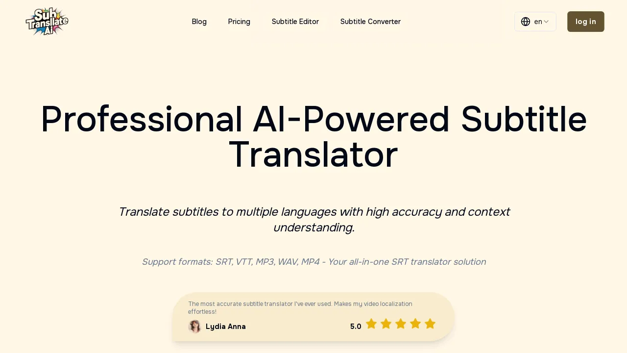 Subtitle Translate AI - BestofAI